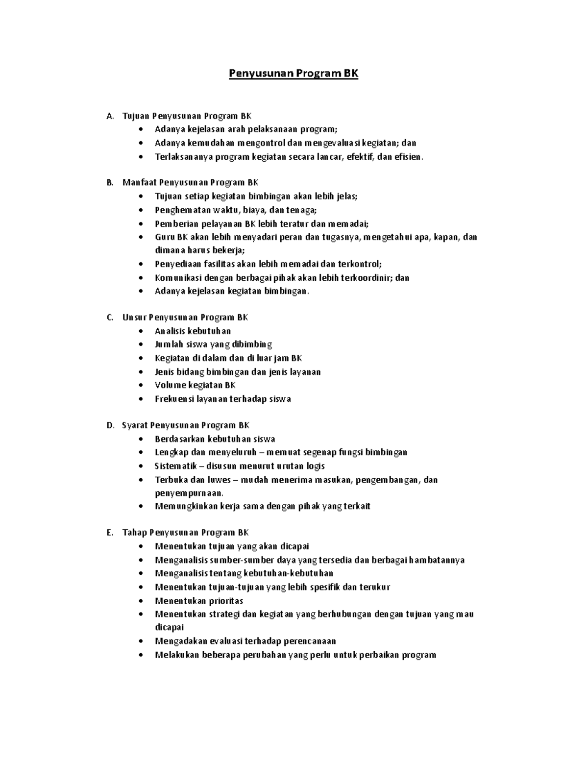 Penyusunan Program BK - Tujuan Penyusunan Program BK Adanya kejelasan ...