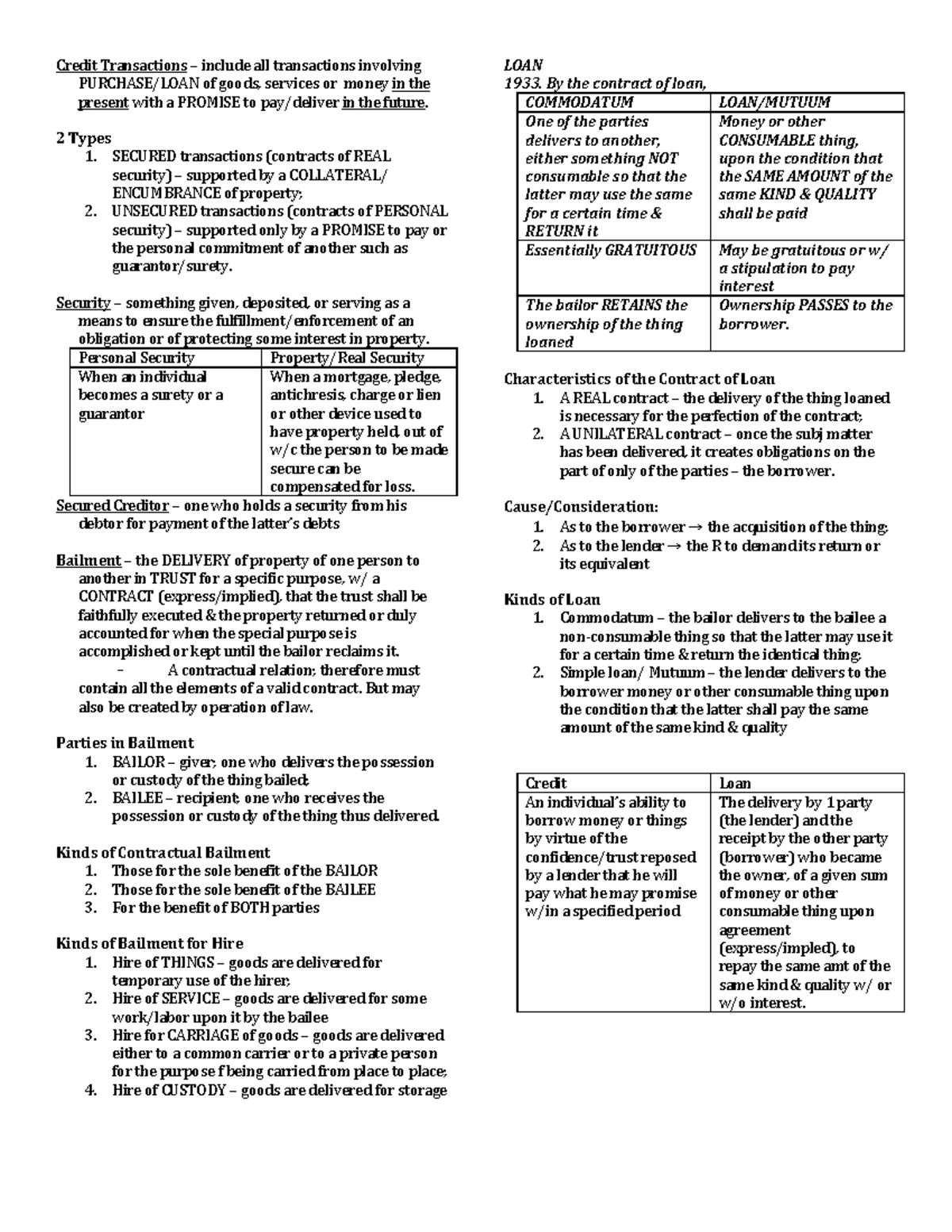 Credit Transactions Notes Credit Transactions Include All Credit Transactions Notes Credit Transactions Include All