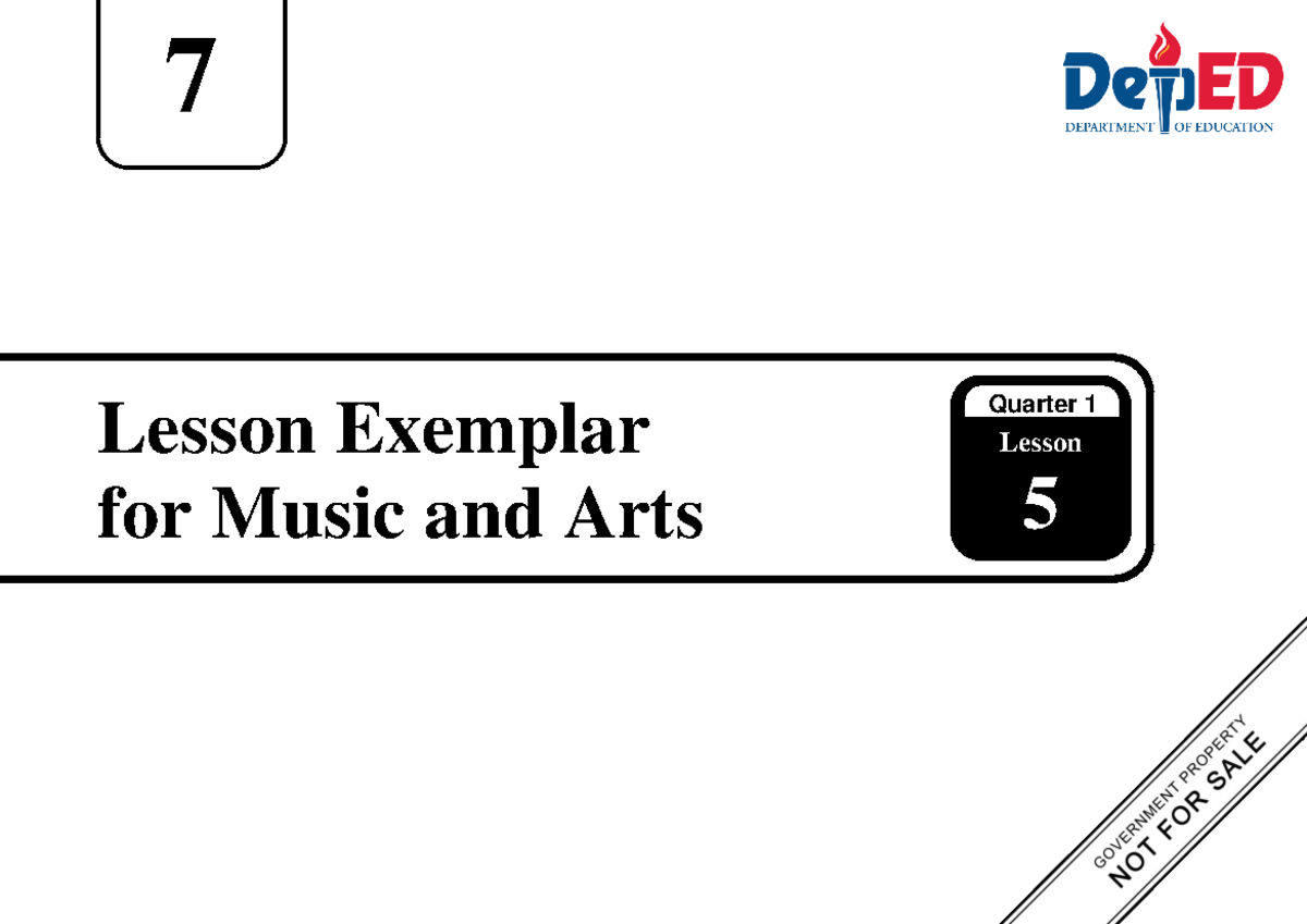 Q1 LE Music and Arts 7 Lesson 5 Week 8 - 7 Lesson Exemplar for Music ...