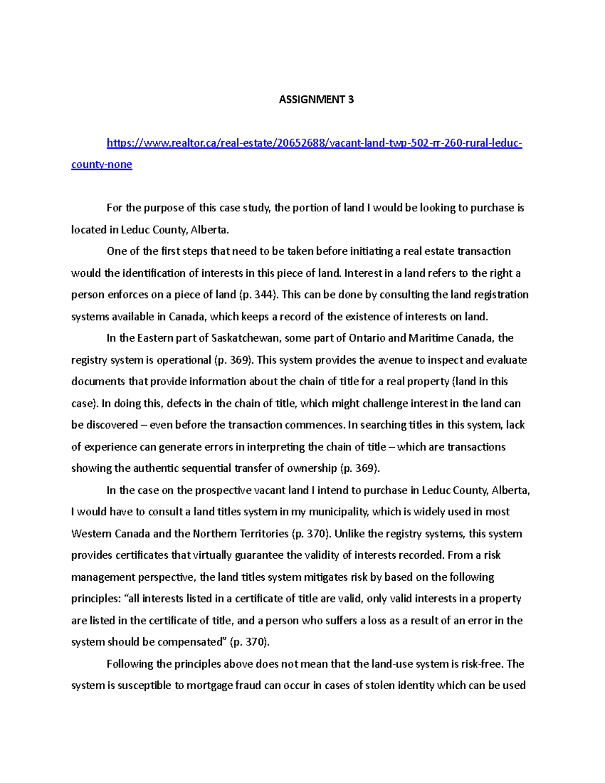 LGST 369 ASS3 - Assignment 3 Case Study - ASSIGNMENT 3 - Studocu