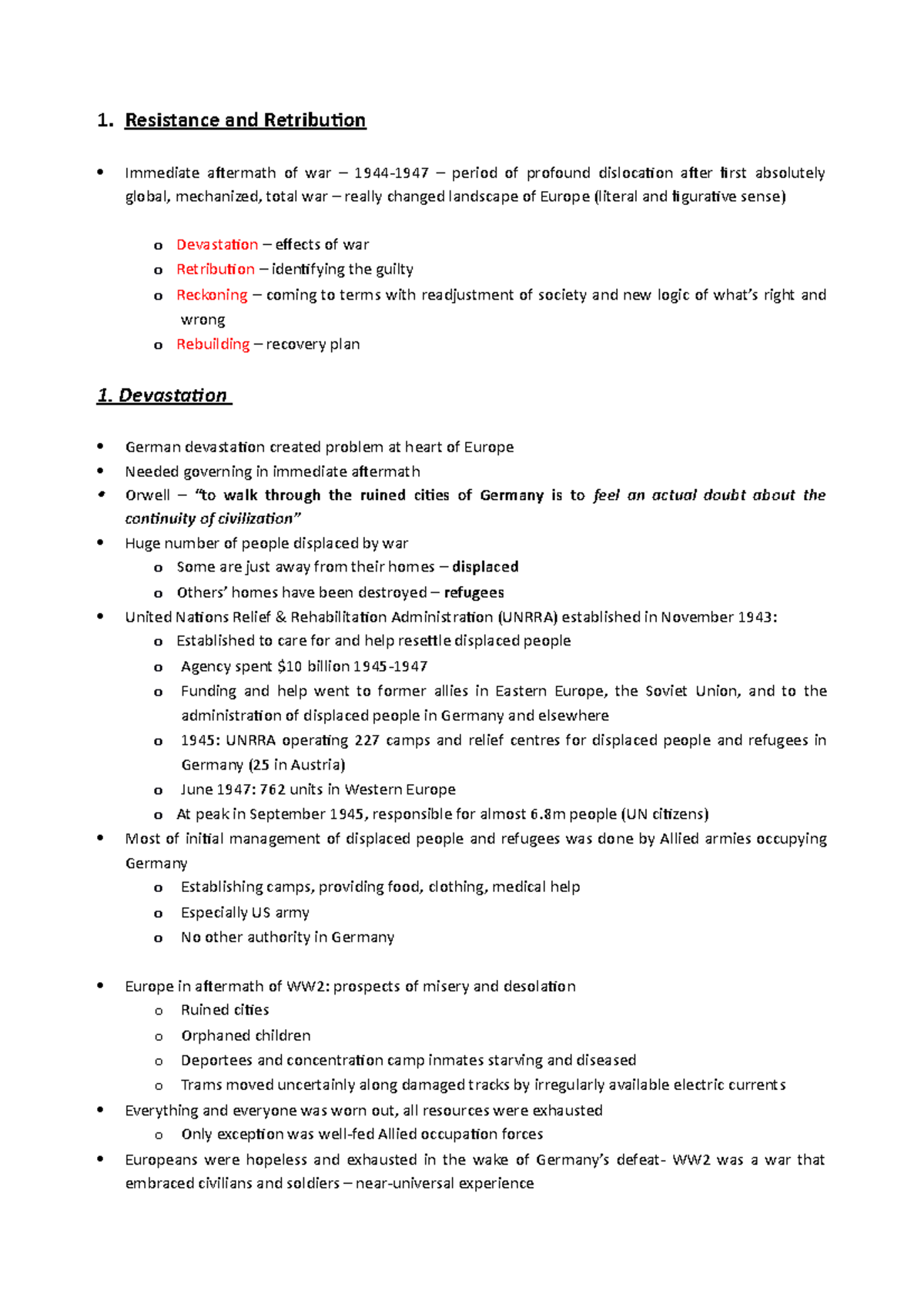 1. Resistance and Retribution - 1. Resistance and Retribution Immediate ...