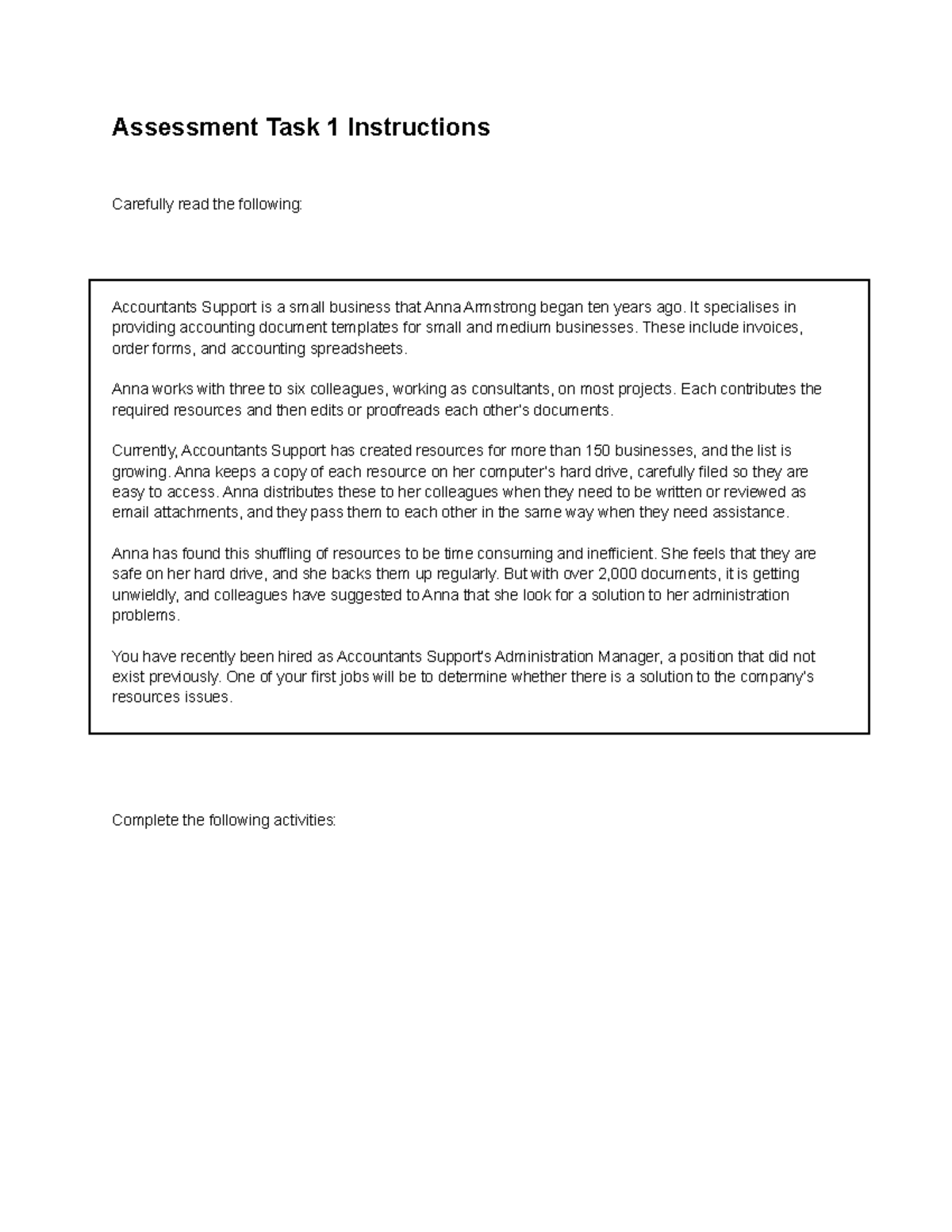 502 Assignment - Assessment Task 1 Instructions Carefully read the ...