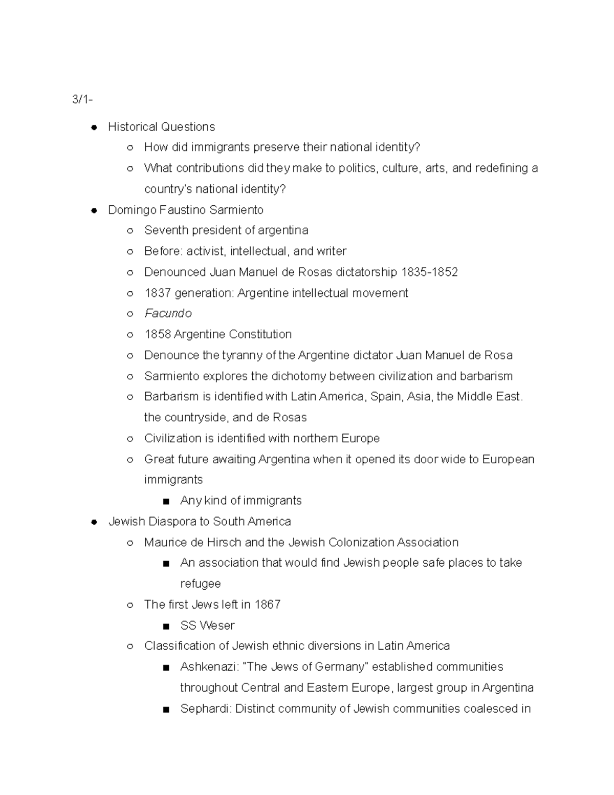 19th-20th Century Latin America - 3/1- Historical Questions How did ...