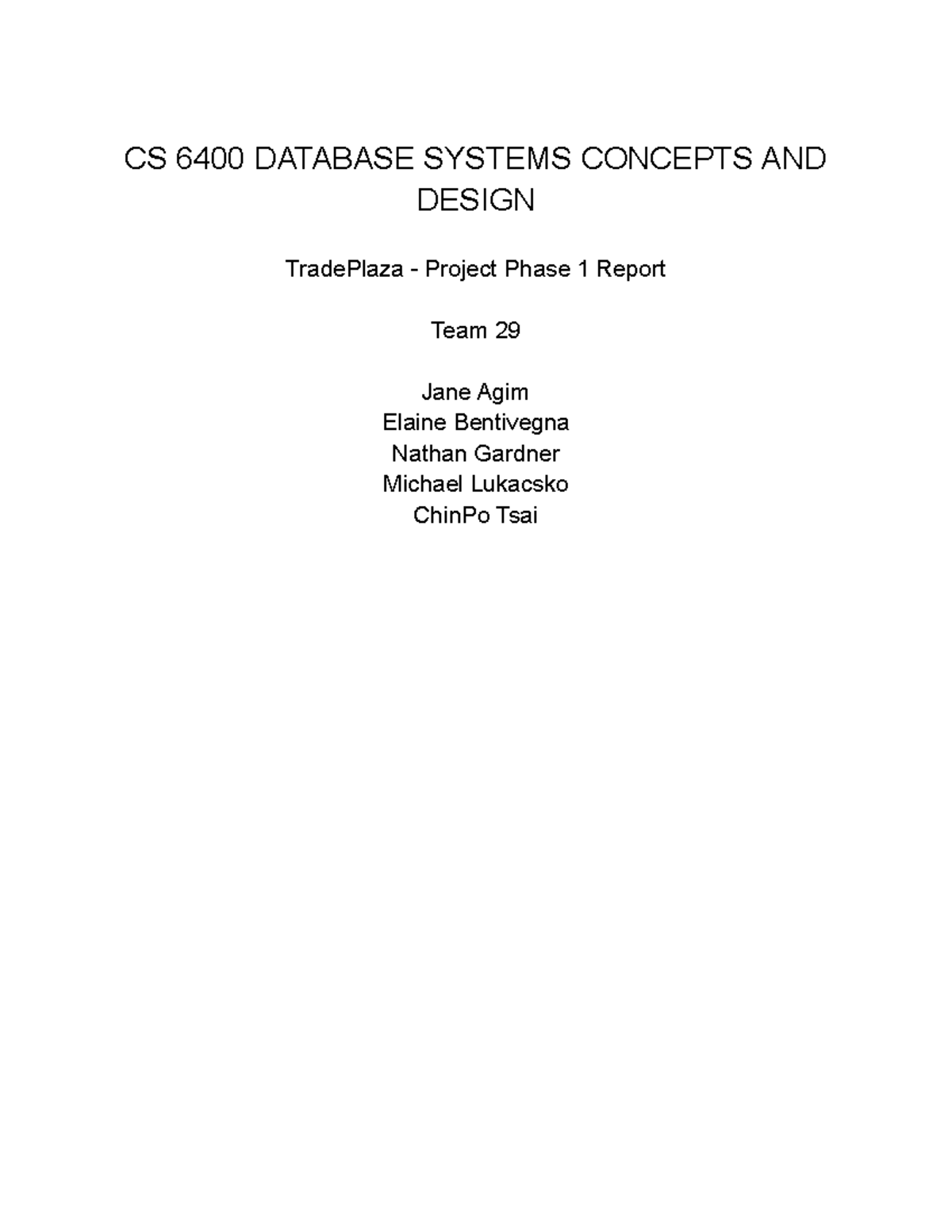 Project one template B - Book Notes for Exam One - CS 6400 DATABASE ...