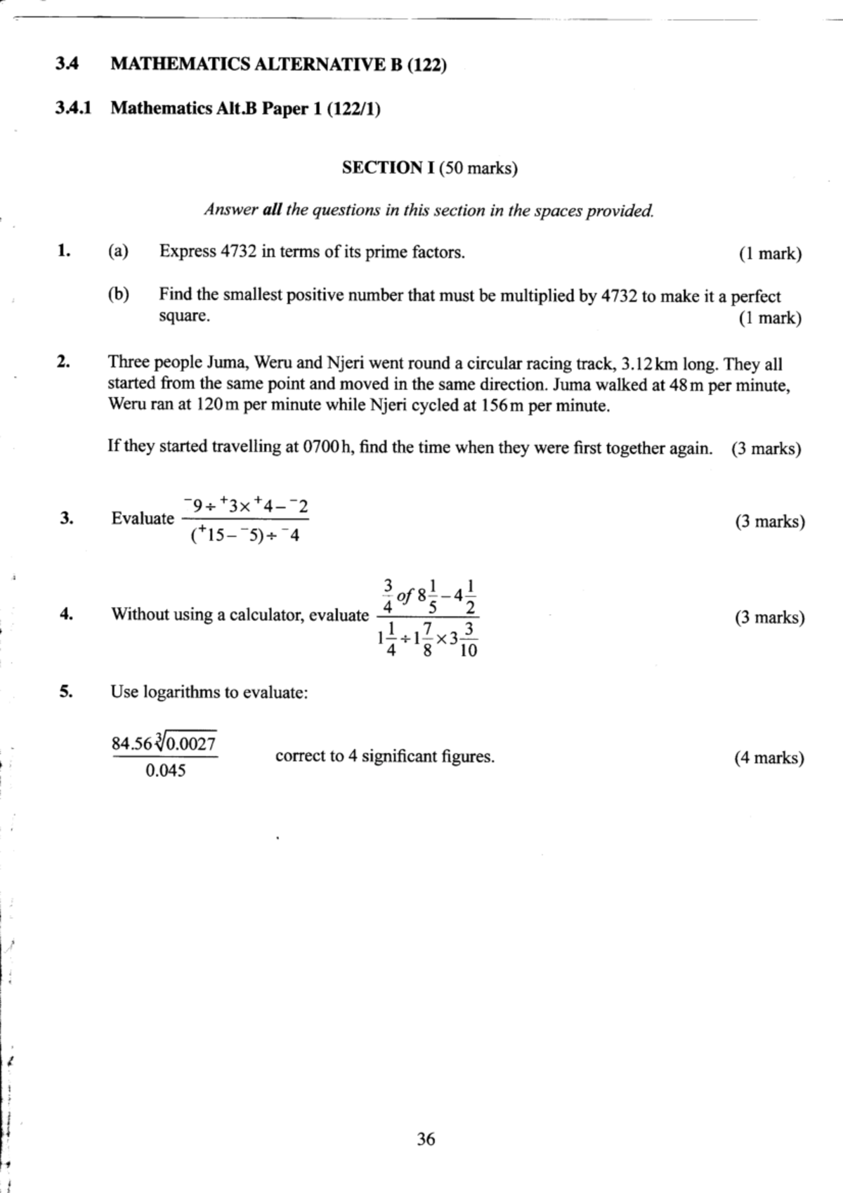 Kcse 2017 pp1-mathematics alta pp1 quiz- atika school - 003-755 alt b ...