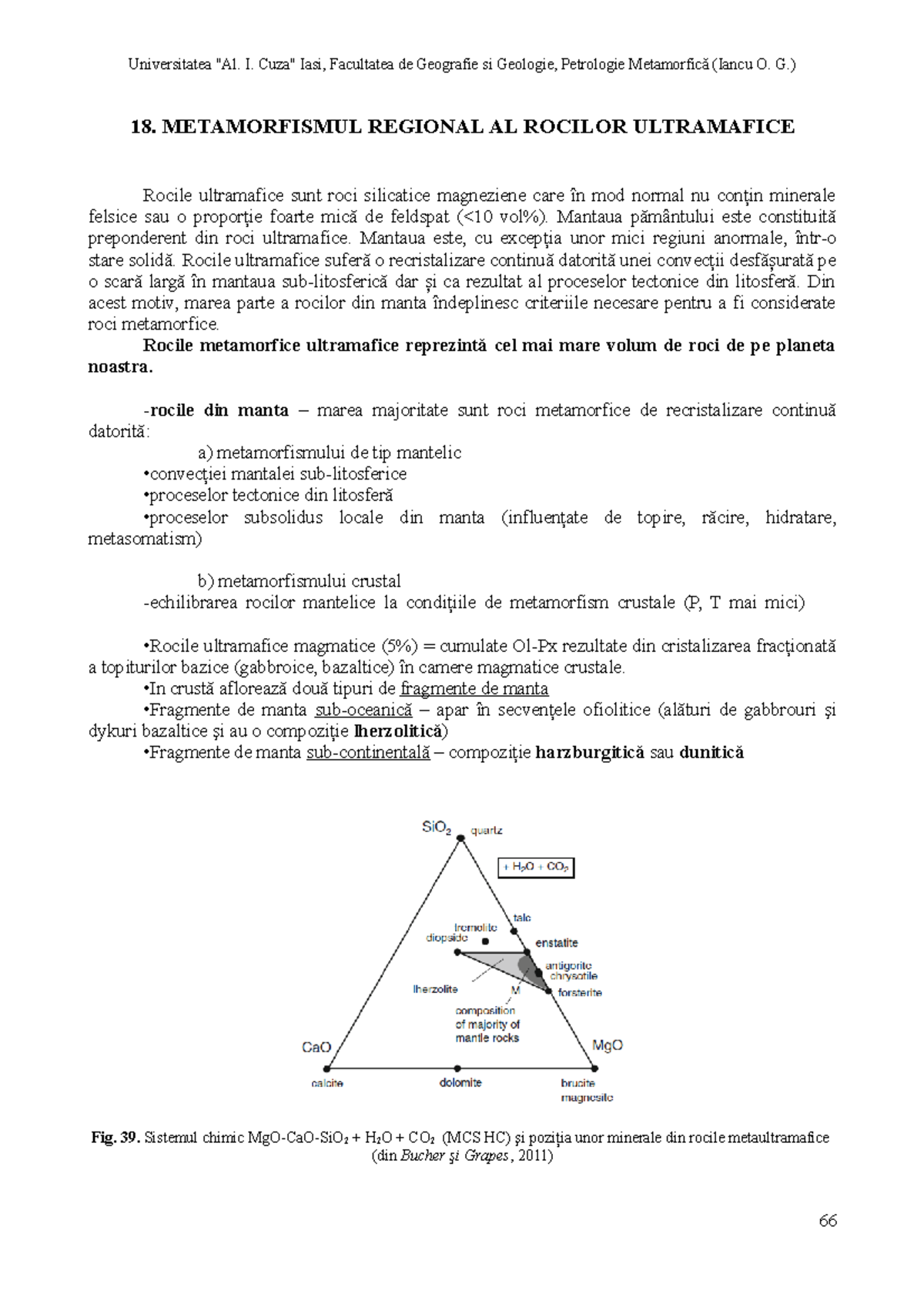 Textcurs 7 - Bla bla - 18. METAMORFISMUL REGIONAL AL ROCILOR ...
