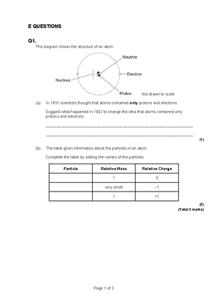 Demonstrate M - Practice resources - M QUESTIONS Q1. (a) Over 100 years ...