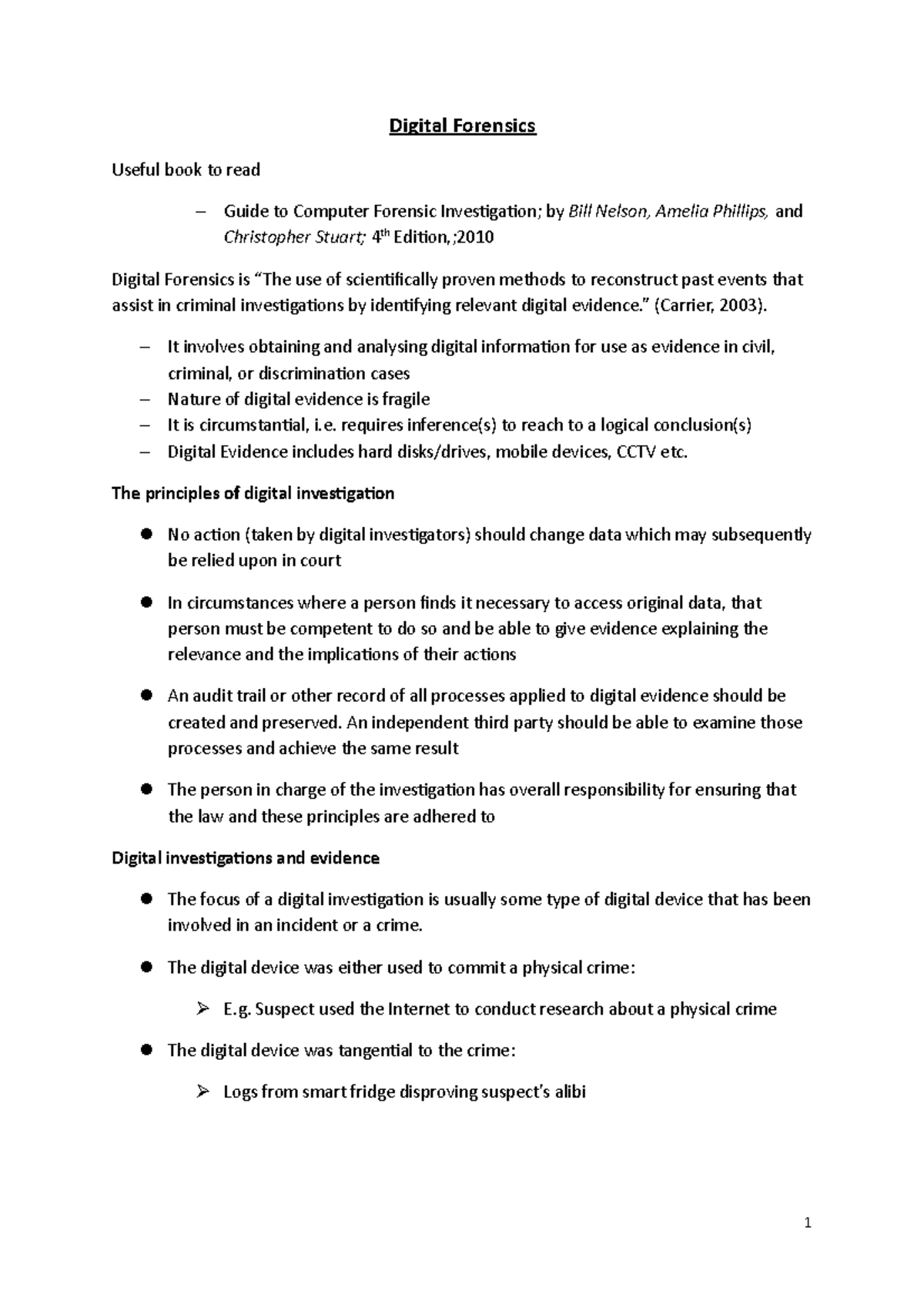 Digital Forensics Intro - Digital Forensics Useful book to read - Guide ...