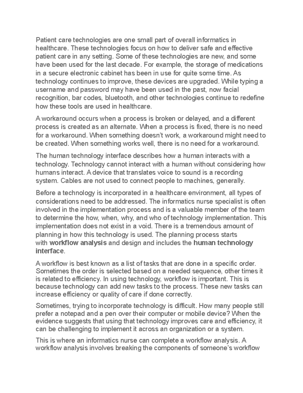 Patient Technologies - notes - Patient care technologies are one small ...