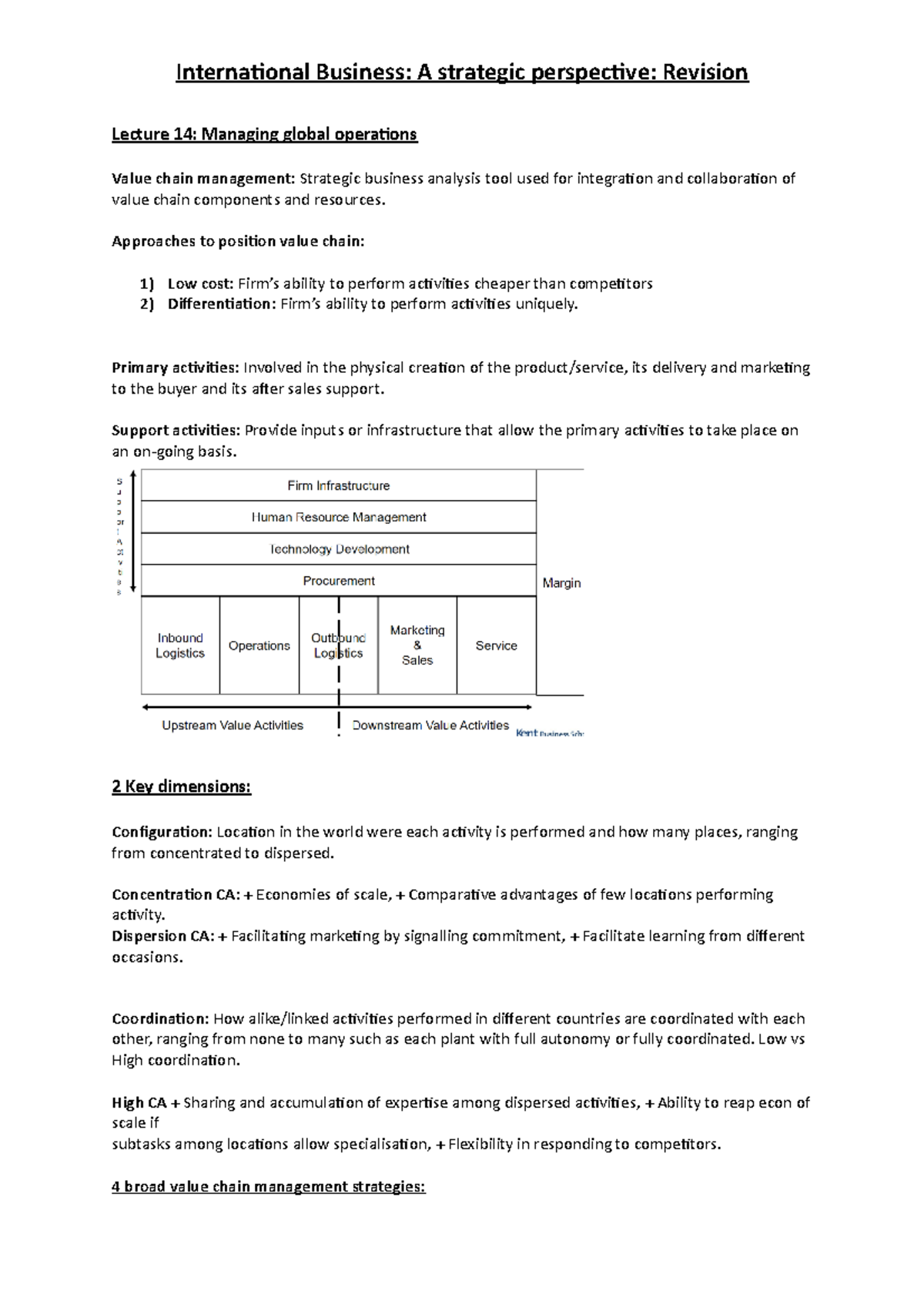 International Business- A strategic perspective- Revision Lecture 14 ...