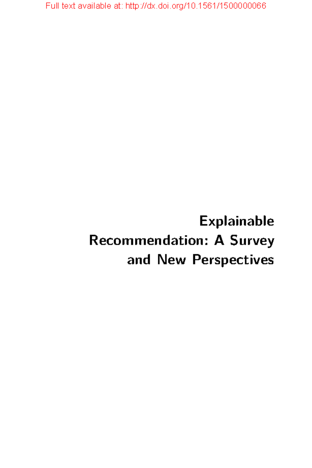 Explainable Recommendation system - Explainable Recommendation: A ...