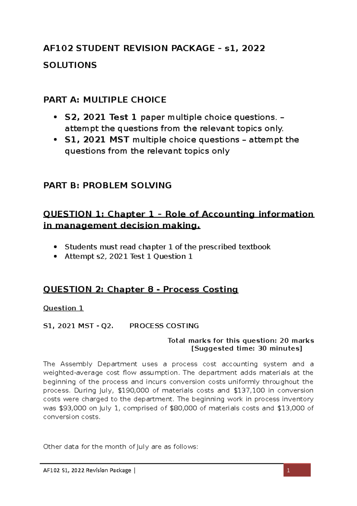 AF102 Revision Package - s1, 2022 - AF102 STUDENT REVISION PACKAGE – s1 ...