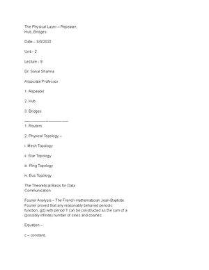 Basic Knowledge on Operating System concepts ( Computer Network Module ...