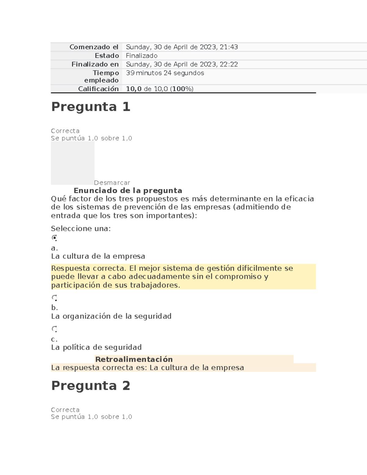 Evaluacion Unidad 3 - Comenzado el Sunday, 30 de April de 2023, 21 ...