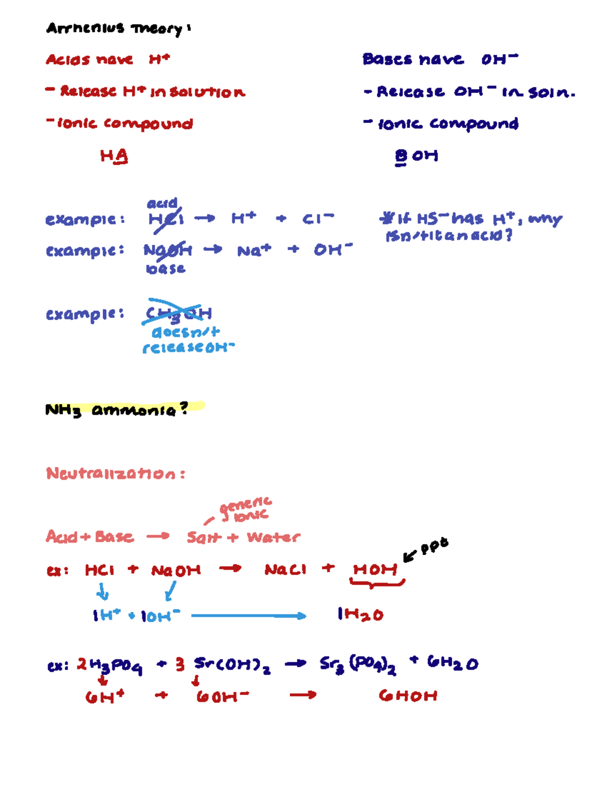 Acids and Bases Notes - Studocu