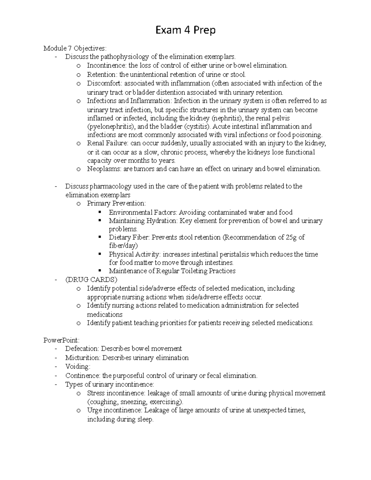 Module 7:8 Objectives - study material - Module 7 Objectives: - Discuss ...