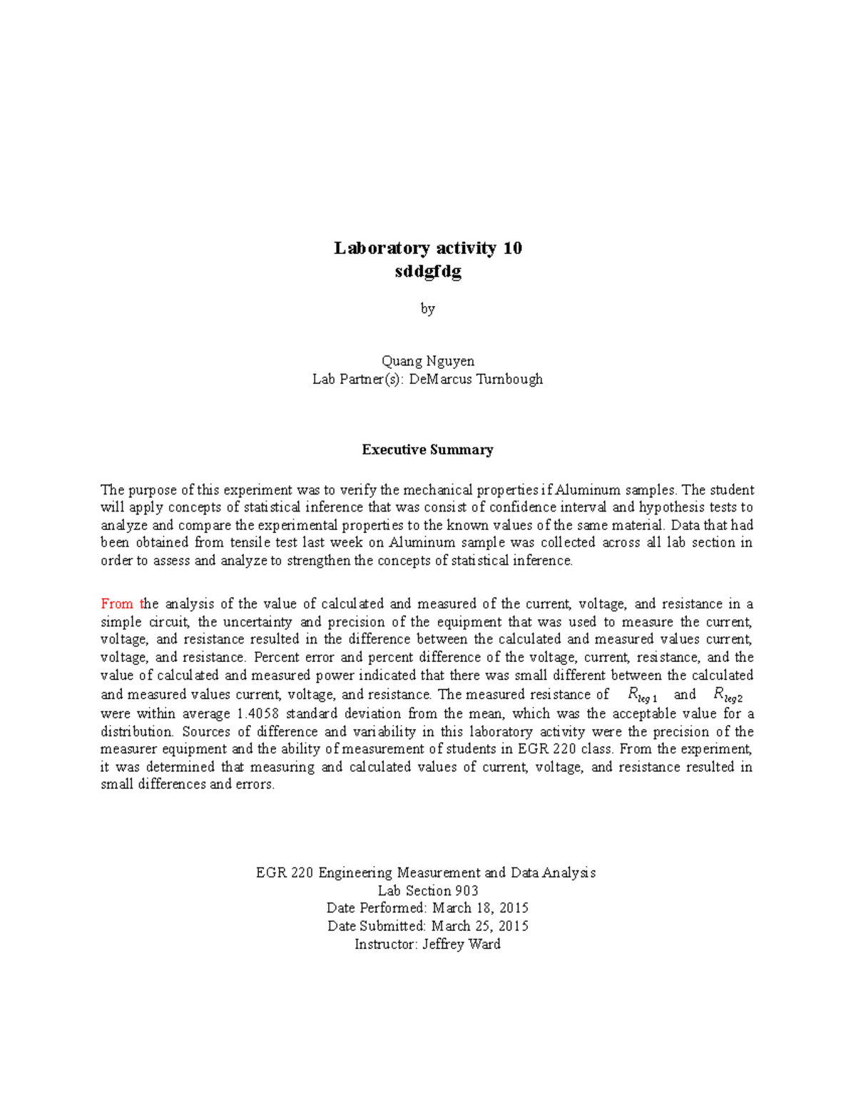Confidence Intervals, Hypothesis Testing and Comparison of Means Using ...