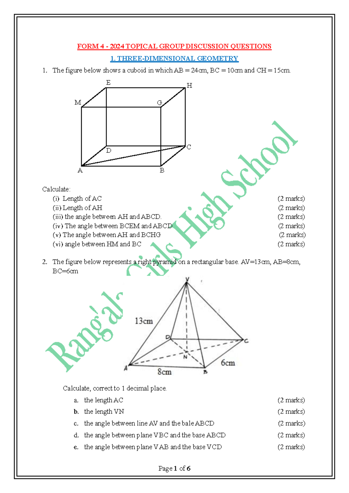 3-D & LOCI - loci - FORM 4 - 2024 TOPICAL GROUP DISCUSSION QUESTIONS 1 ...