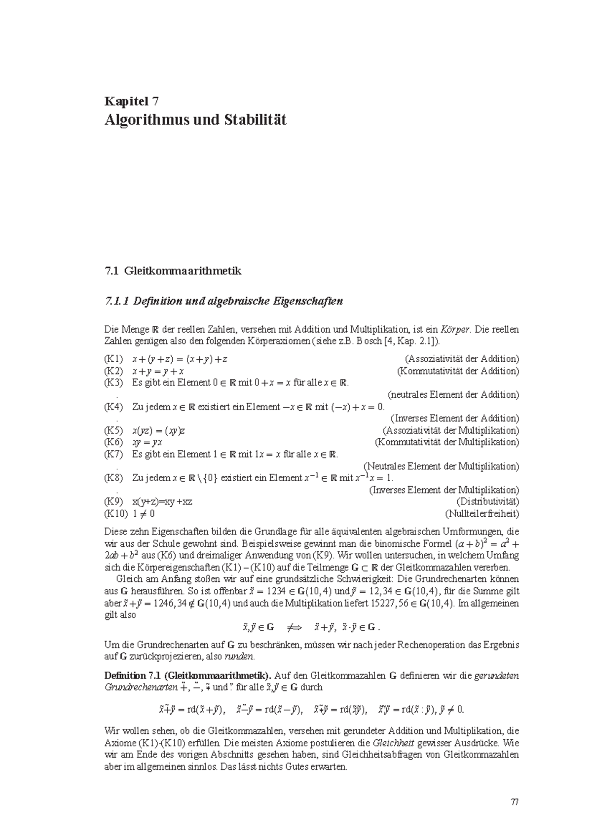 COMA-script 2011 v2 k7 - Zusammenfassung Algorithmische Bioinformatik - Kapitel 7 Algorithmus ...