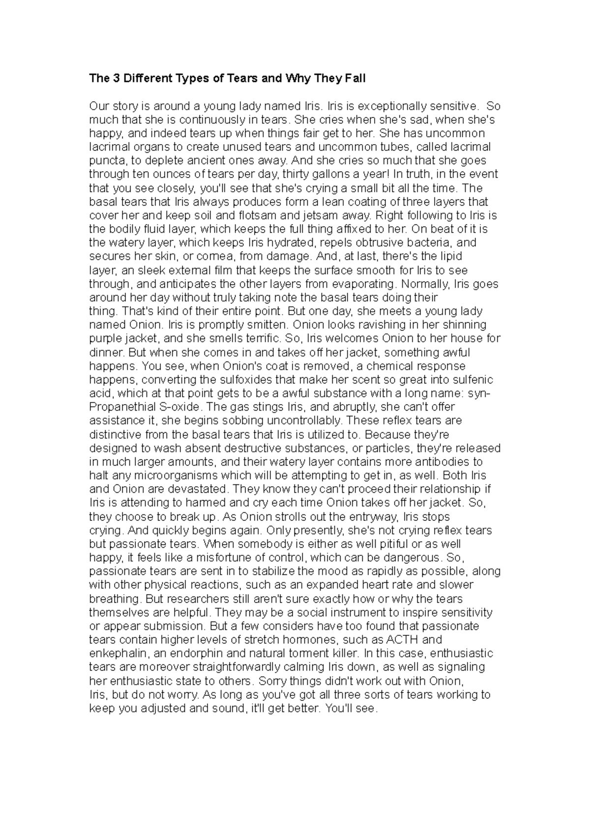 The 3 Different Types of Tears and Why They Fall - Iris is ...