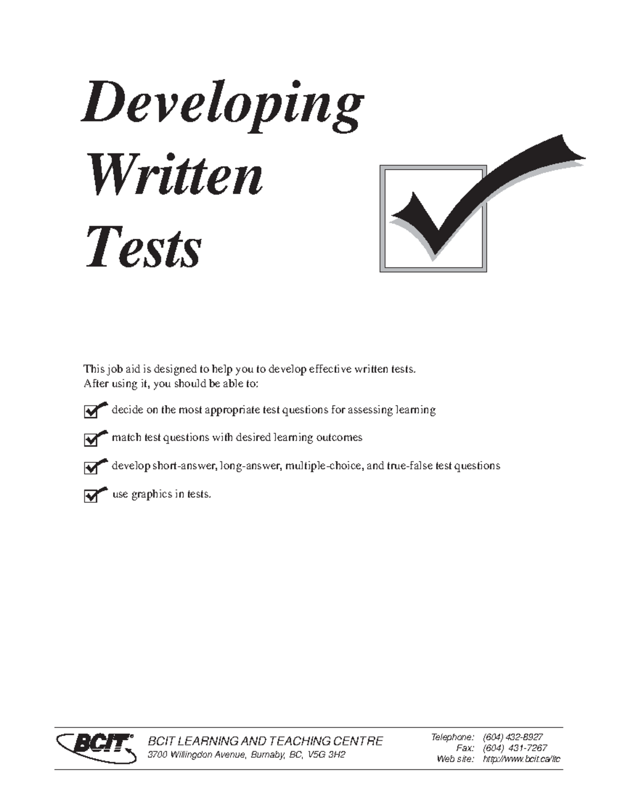 Ngf - Gygu - This job aid is designed to help you to develop effective ...