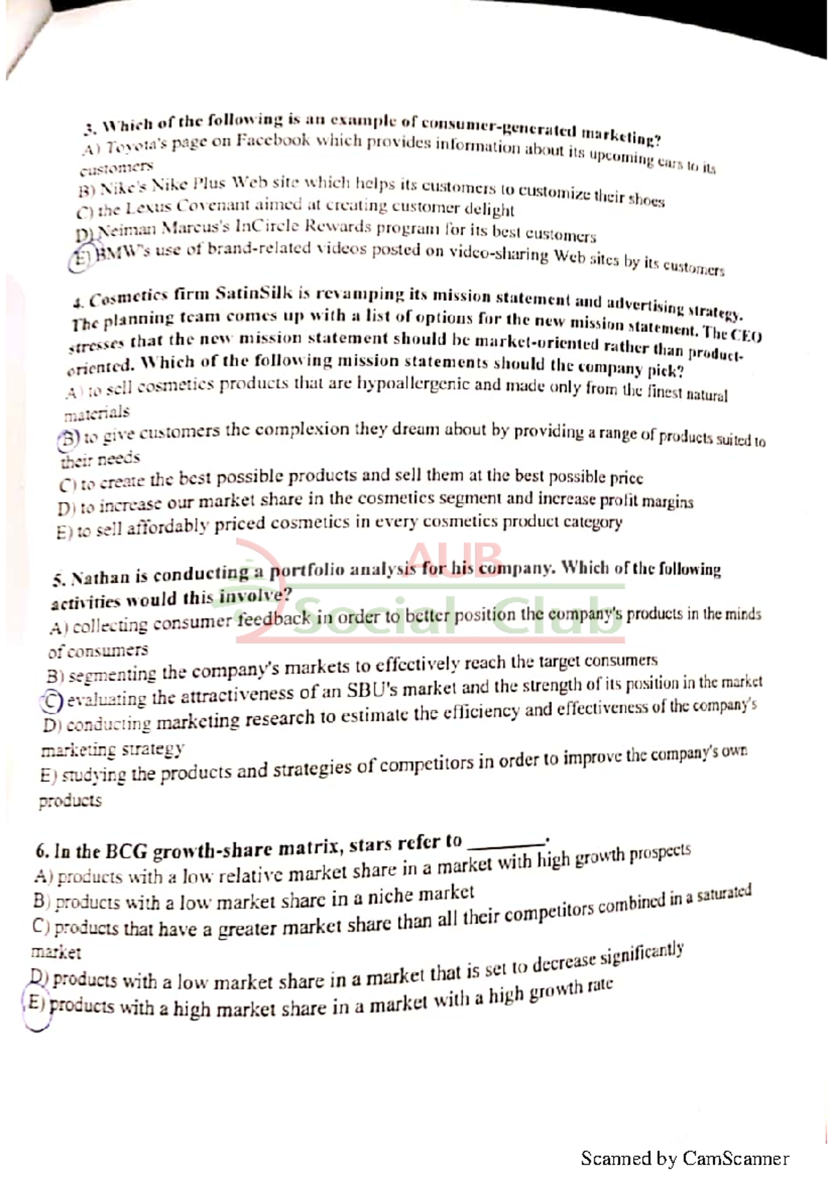 Exam 2019/2020... - Intro to Marketing - Studocu