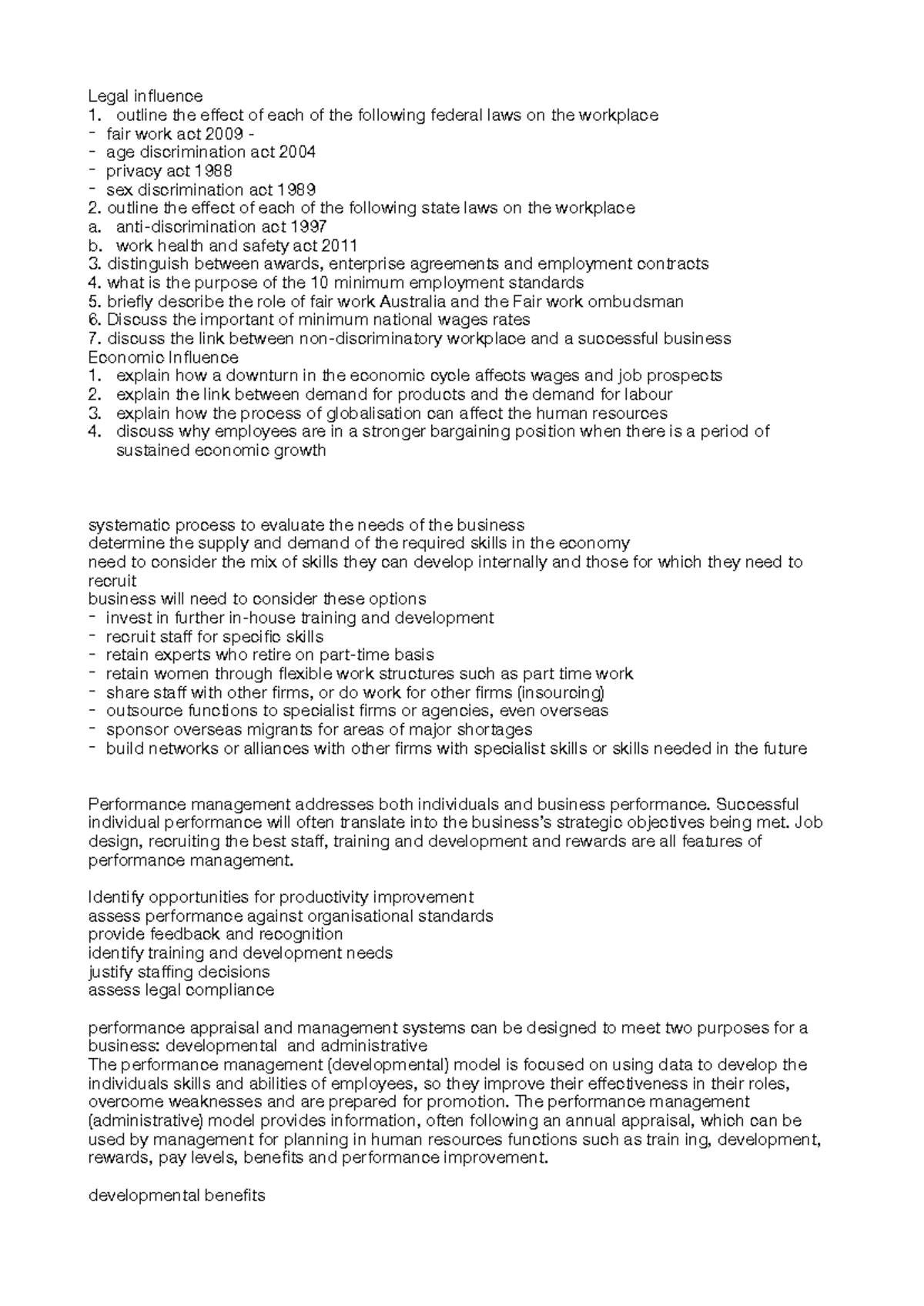 Business studies copy - Have taken from textbook at school - Legal ...