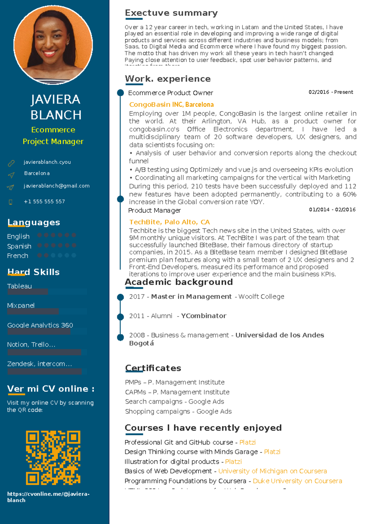 Free-cv-template-5 - it can help you how to make cv - Hard Skills ...
