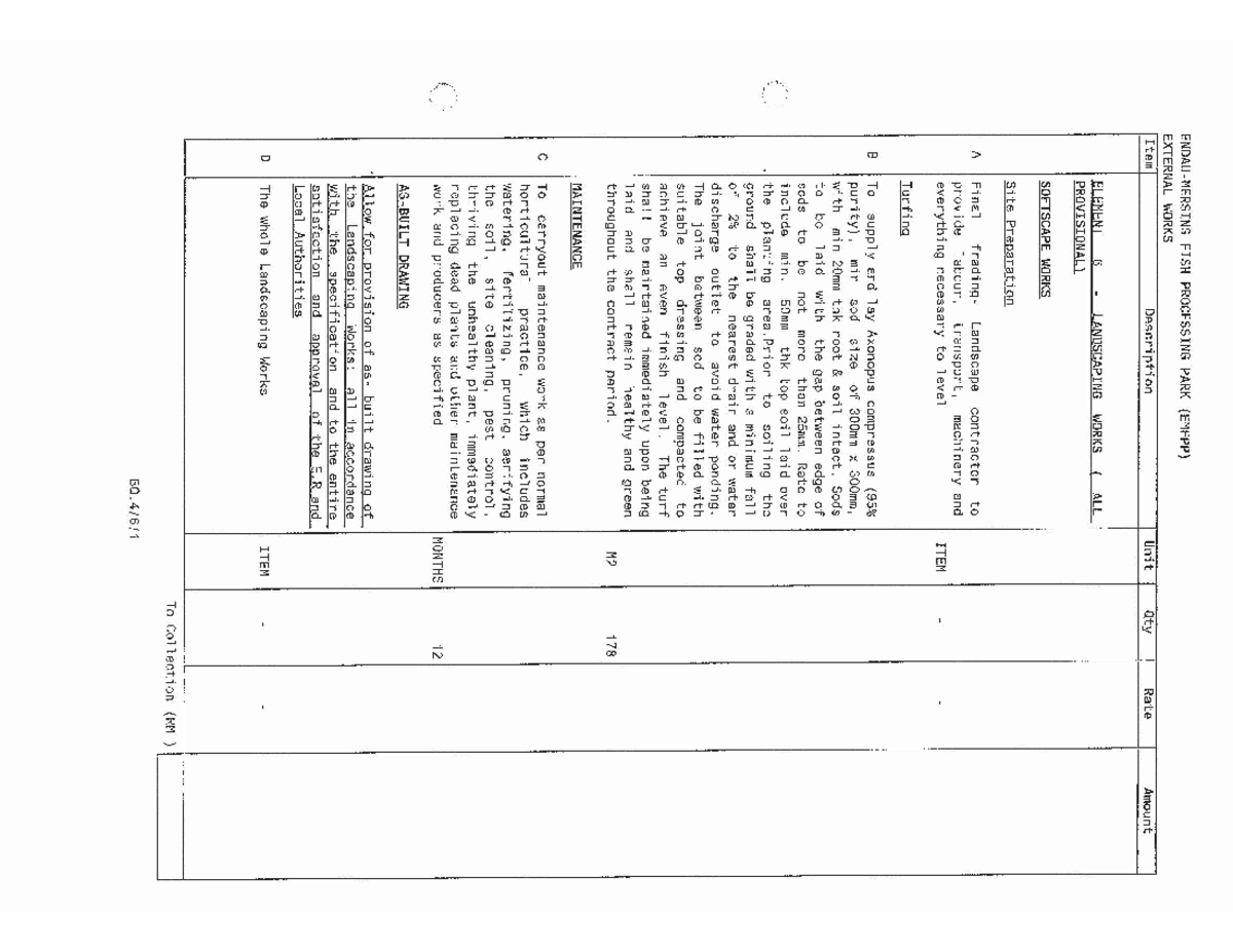 External WORK BQ4-6 Landscaping Element 6 - Diploma ukur bahan - Studocu