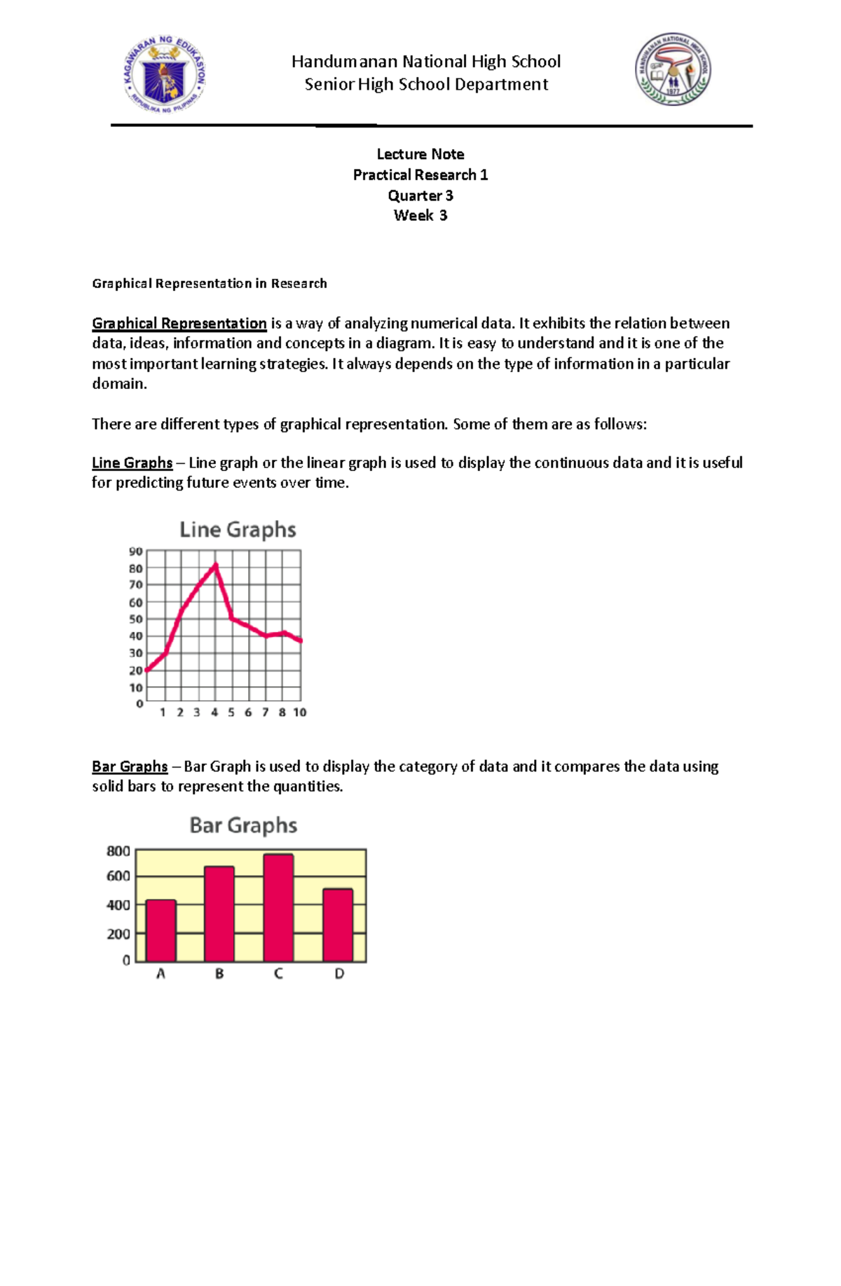 PR1 Lecture-Note -WK3 Graphics - Senior High School Department ...