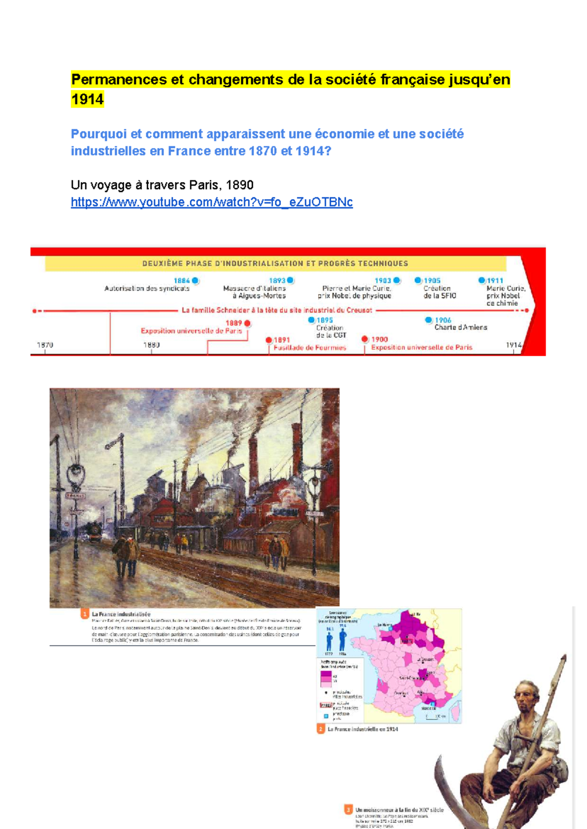 Permanences et changements de la société française jusqu’en 1914 ...