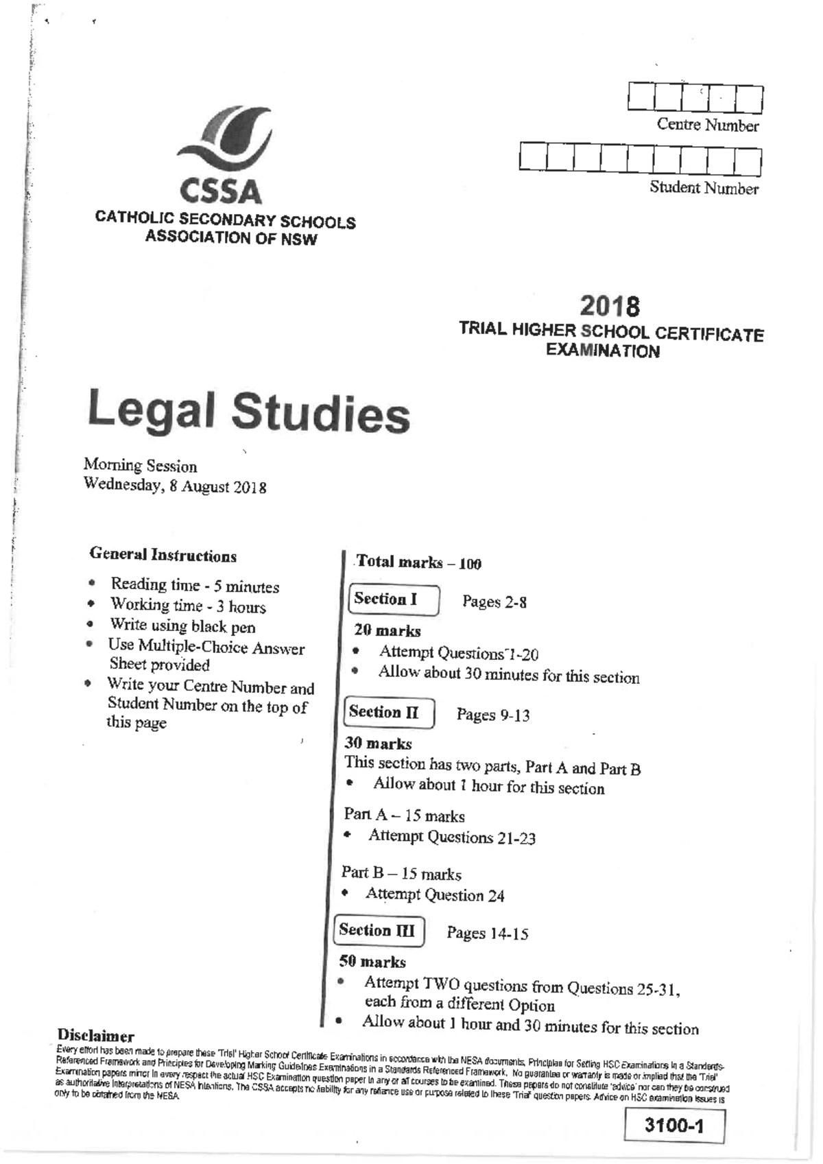 2018 - Past Paper - Studocu