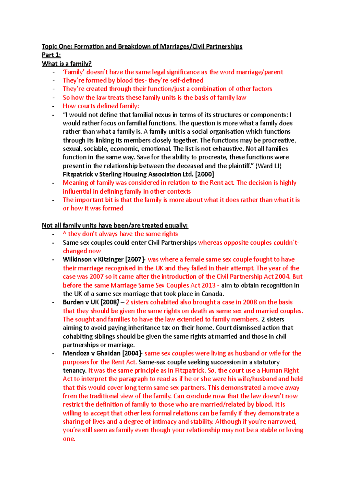3- Formation and Breakdown of Marriages:Civil Partnerships - Topic One ...