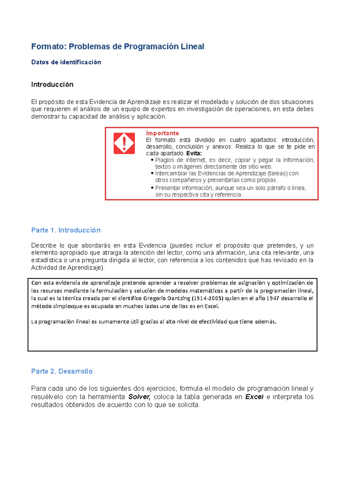 Pogramacion lineal - ..... - Formato: Problemas de Programación Lineal ...