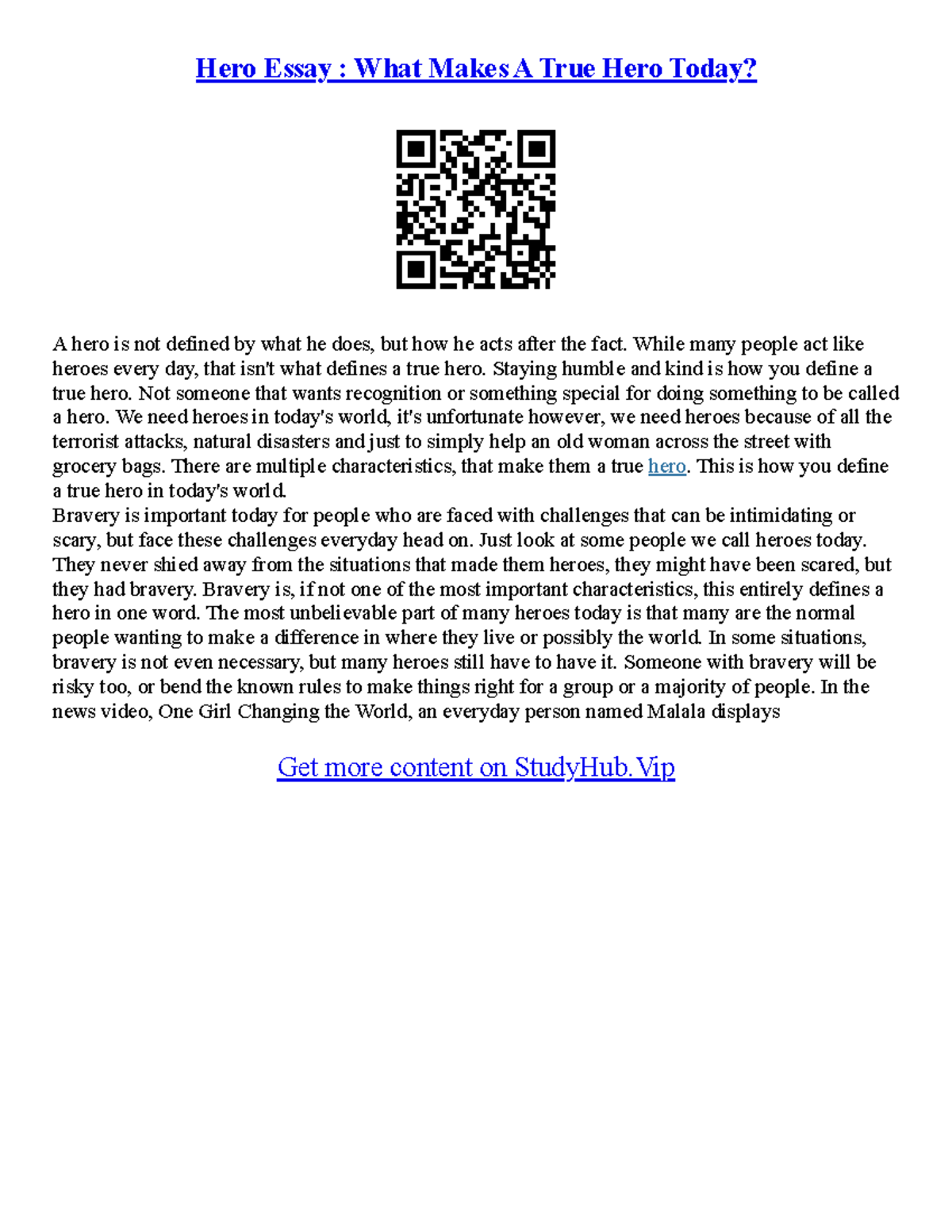 A Hero Essay A Hero Essay - Hero Essay : What Makes A True Hero Today ...