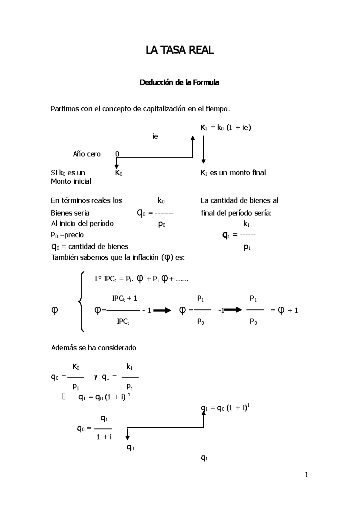 LA TASA REAL. ¿Cómo identificar la verdadera tasa después del impuesto ...