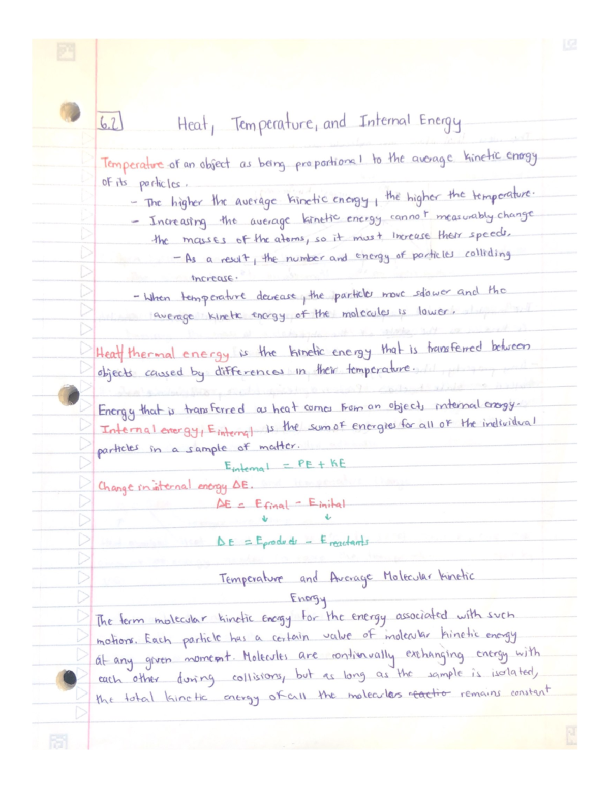 Energy And Chemical Change Part 1 - CHE 1210 - Studocu