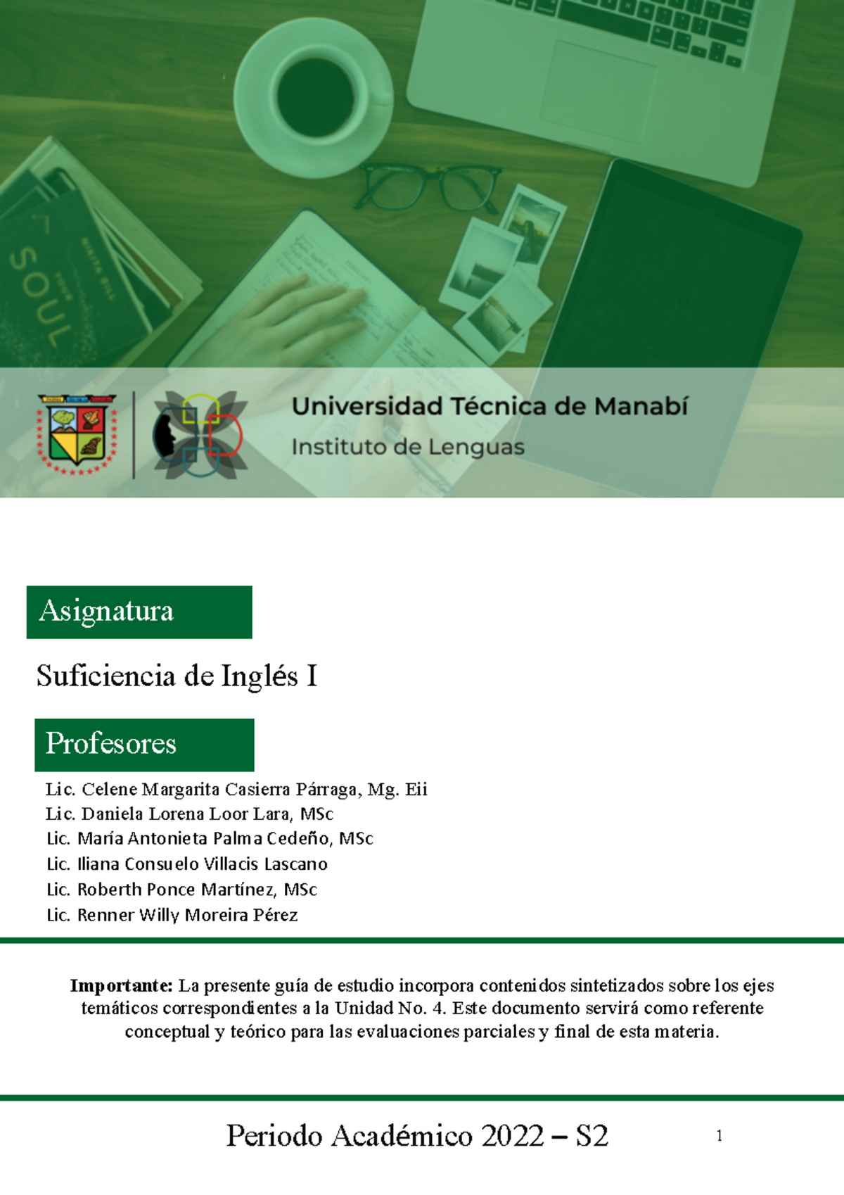 Compendio-unit 4.pdf - compendios - 1 Asignatura Lic. Celene Margarita Casierra Párraga, Mg. Eii ...