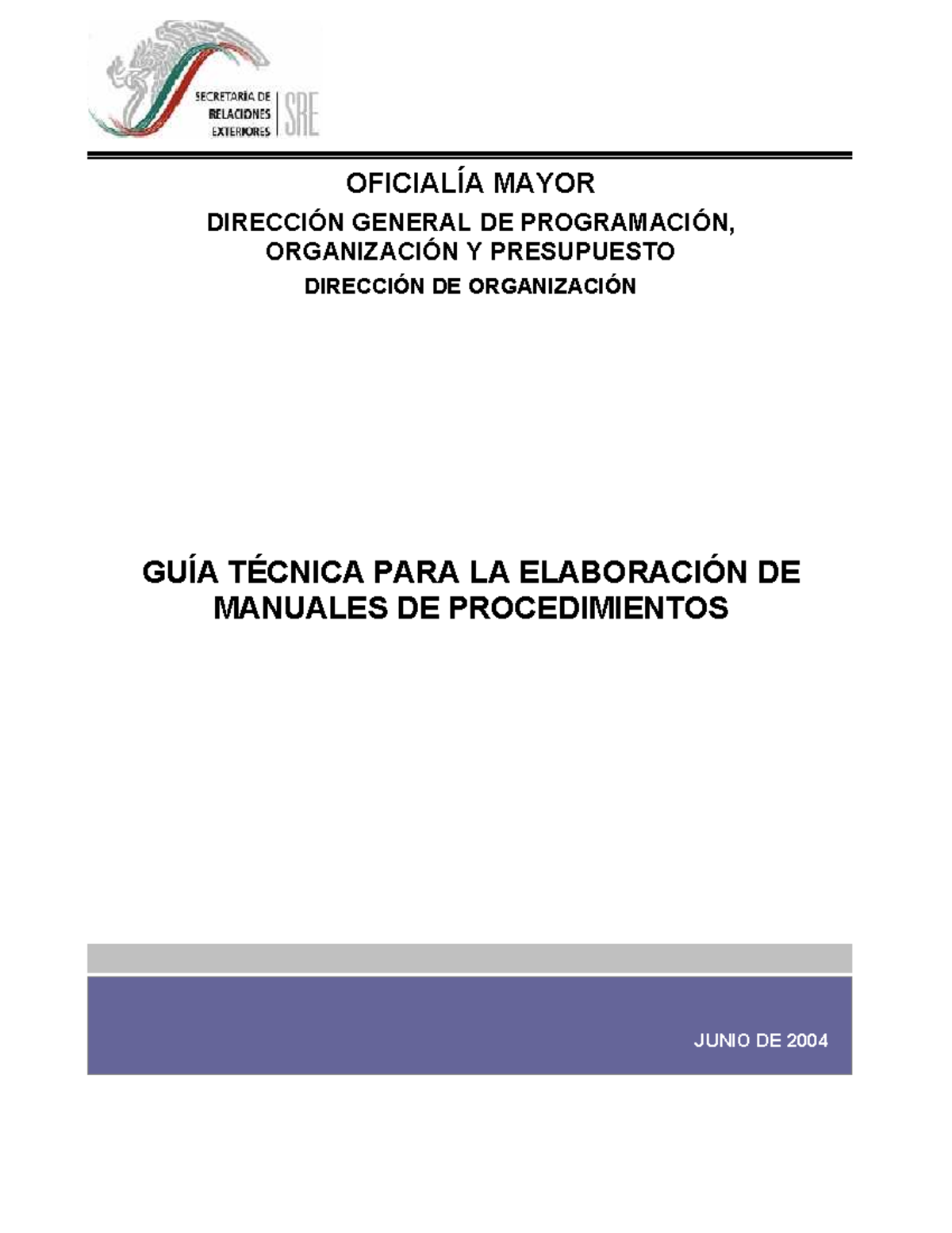 Guia Para La Elaboracion De Un Manual De Procedimientos Oficialia