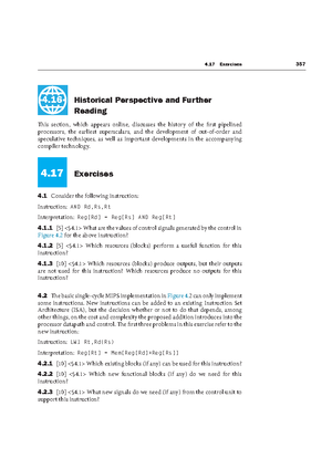 CH03 Exercises - 3 Exercises 237 3 Exercises 3 [5] What is 5ED4! 07A4 when these values - Studocu