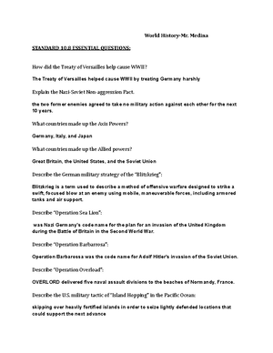 Steps to World War I - Chronological order - Archduke Fran’s Ferdinand ...