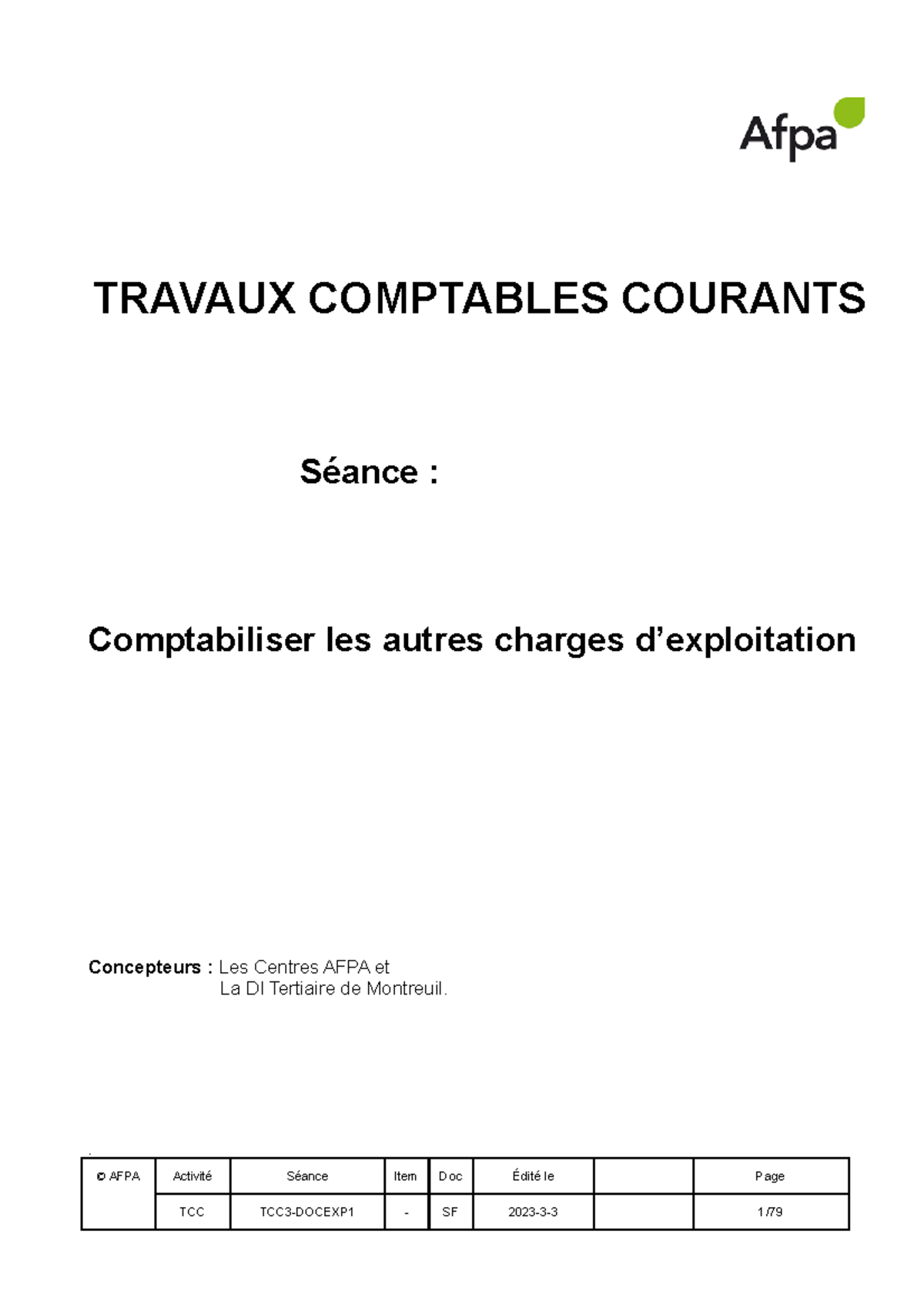 TCC3- Docex 1-SF - exercice comptable courant - TRAVAUX COMPTABLES ...