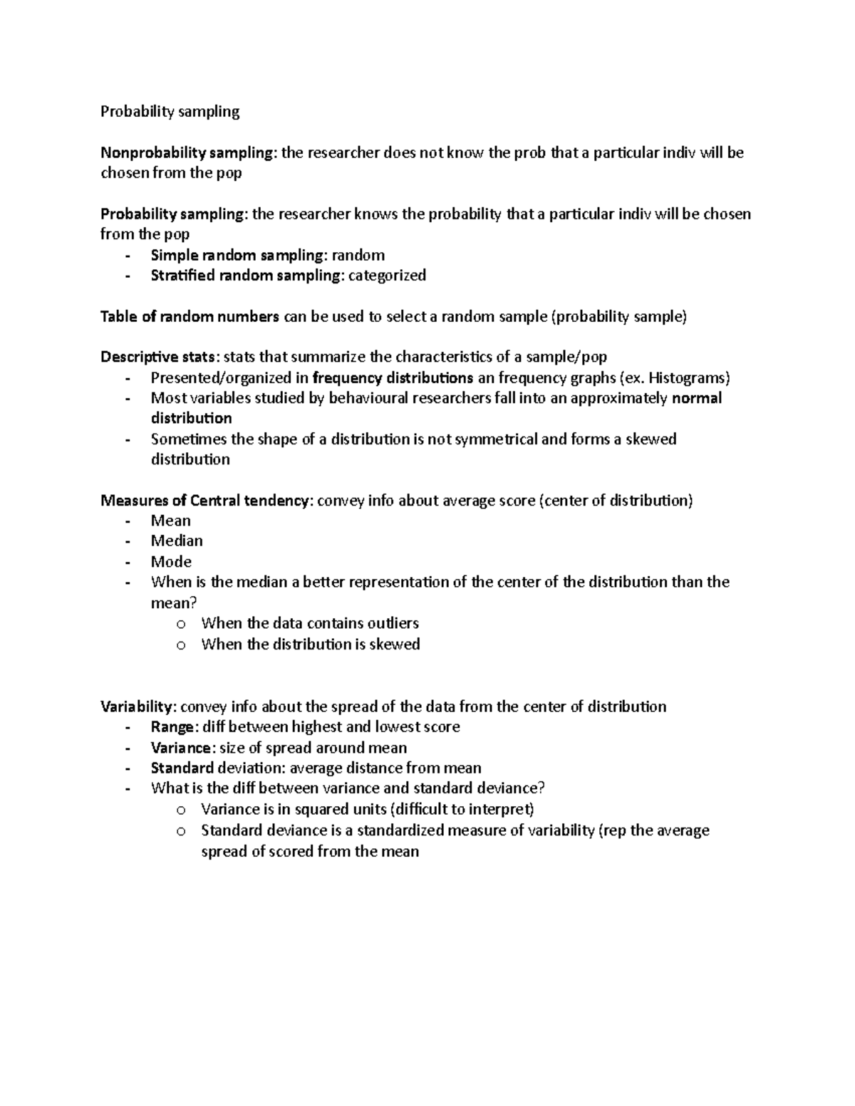 Lab 5 - Lab notes - Probability sampling Nonprobability sampling: the ...