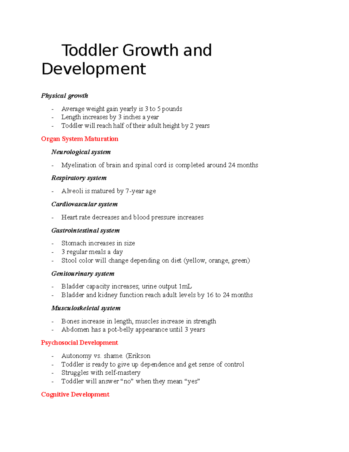 Toddler Growth and Development - Toddler Growth and Development ...