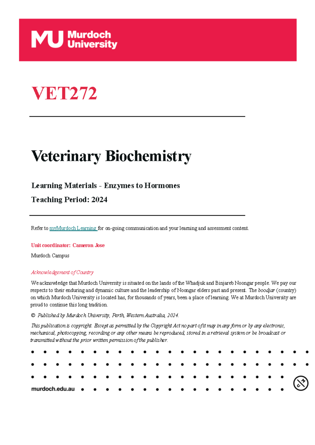 VET272 Learning materials Enzymes to Hormones - VET Veterinary ...