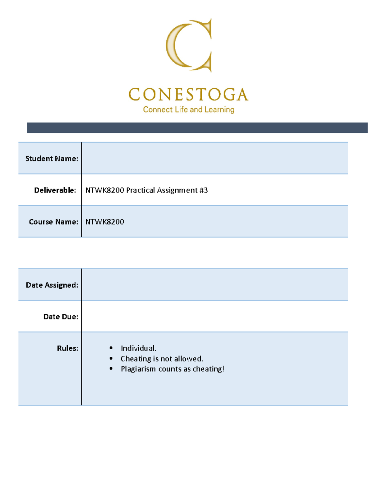 NTWK8200 Practical Assignment 3 - Student Name: Deliverable: NTWK8200 Practical Assignment ...