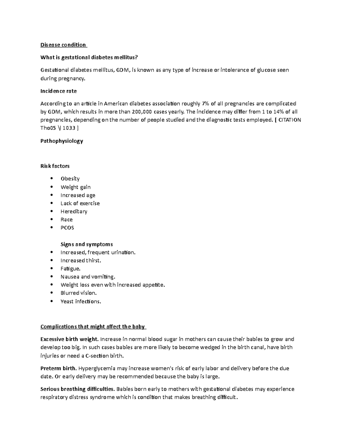 GDM - Basics of GDM - Disease condition What is gestational diabetes ...