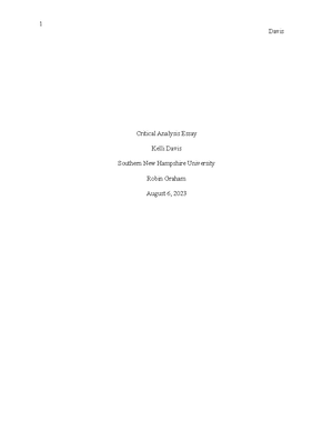 Outline - Conclusion I. (Introduction) Rethinking Work A. Defining the ...