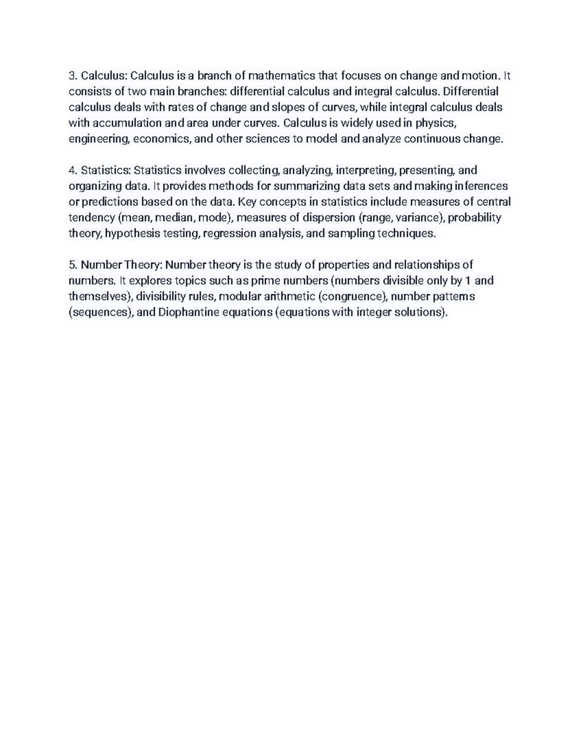 Math 2 - notes - Calculus: Calculus is a branch of mathematics that ...