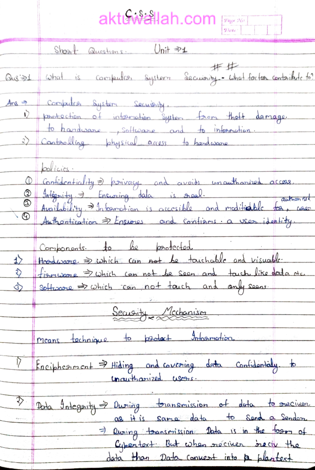 CSS Notes 2023 - Ana Sho2 Qucshons hat iS Caeapudcs Conjalts ...